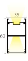 China YD-2522 bendable by hand LED profiles flexible LED profiles for sale