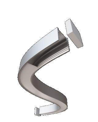 China YD-2425bendable by hand LED profiles flexible LED profiles for sale
