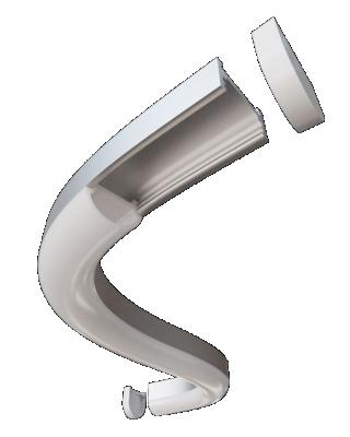 China YD-2462 bendable by hand LED profiles flexible LED profiles for sale
