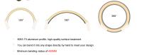China YD-2462 bendable by hand LED profiles flexible LED profiles for sale