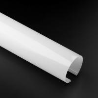 China Suspended Aluminum LED Strip Extrusions Anodized 60mm Round 180 Degree for sale