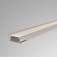 China Aluminum Alloy Drywall Plaster LED Profile 76*15mm Oblong Anodized for Frameless Wall Light for sale