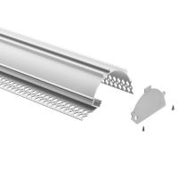 China Indoor Lighting Plaster LED Tape Channel Light Housing 91*51mm Drywall Gypsum for sale