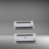 China 60*10mm Flat Shape LED Profile Plaster Gypsum LED Drywall Channel Alminum Profile for sale