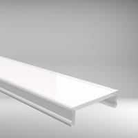 China 60*10mm Flat Shape LED Profile Plaster Gypsum LED Drywall Channel Alminum Profile for sale