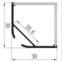 China YD-2003 Corner LED Strip Profile Diffuser 30*30mm 6063 T5 Alloy for sale