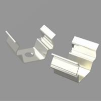 China Surface Mounted Small LED Corner Extrusion 8*8mm Aluminium Channel With Cover for sale