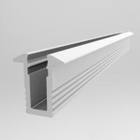 China Stair Nosing LED Profile Small Aluminum LED Profile for Mini LED Strip Lighting Recessed Mounted for sale