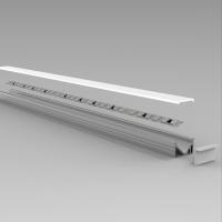 China Aluminum 6063 Recessed LED Profile 21*11mm Cabinet Strip Light Channel for sale