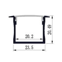 China Recessed Strip Lights LED U Channel Aluminum 24*21mm Corrosion Proof for sale