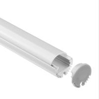China Aluminium Suspended LED Profile Heat Dissipation Round LED Extrusion Anodized for sale