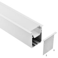 China Corrosion Resistant Recessed LED Profile Embedded Aluminium 70*75mm for sale