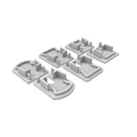 China Magnet Lights Aluminium LED Strip Light Channel Surface Mounted Housing 14*14mm for sale
