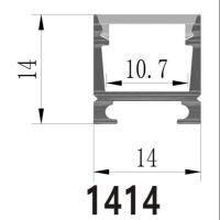China Magnet Lights Aluminium LED Strip Light Channel Surface Mounted Housing 14*14mm for sale
