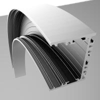 China Customized Curvature Circular LED Profile Aluminium Alloy LED Light Housing for sale