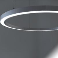 China Circular Strip Light Aluminum Channel Anodized 25*25mm LED Linear Profile for sale