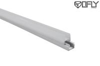 China 2m Led Strip Lighting Mounting Profiles Frosted For Glass Borad Lighing for sale