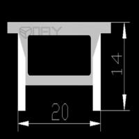 China Silicone Neon Tube 20*14mm Rubber LED Strip Linear Lamps for Indoor and Outdoor Decoration for sale
