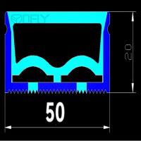 China IP68 Household Decoration Lighting Silicone Neon Tube LED Strip Light Square Shape for sale