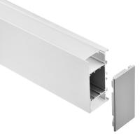 China Display Hall Light Aluminium LED Mounting Profile Recessed 42*90mm for sale