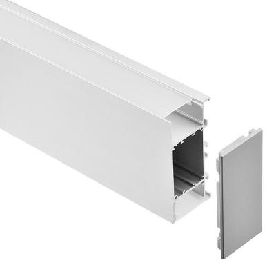China Display Hall Light Aluminium LED Mounting Profile Recessed 42*90mm for sale