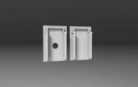 China Silver LED Mounting Channel 20*30mm Aluminium Extrusion Profiles For Furniture for sale