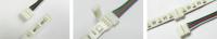 China 12mm RGBW LED Tape Connectors IP20 White 4 Pin Strip Light Connectors for sale
