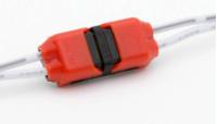 China Two Cables PC LED Strip Light Connectors 2 Pin Non Peeled Solid Clip Connection for sale