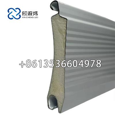 China 0.35mm Thickness Roller Shutter Door Slats With PU Filler Custom RAL Colors for sale