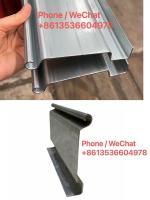 China Galvanized Finish Steel Rolling Shutter Bottom Rails Custom Sizes Theft Resistance for sale