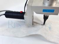China 500w 20khz Ultrasonic Fabric Cutting Machine For Curtains Slicing for sale