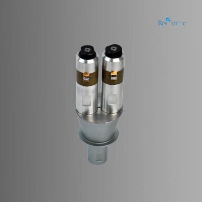 China Double Transducer Vibrator Ultrasonic Welding System 20khz For Non Woven Cutting for sale