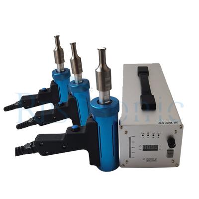 China Plastic Handheld Ultrasonic Spot Welder With Cusomized Horn 35K for sale