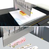 China Titanium Ultrasonic Food Cutting Machine For Frozen Food 20Khz 1kw for sale