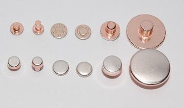 China AgCdO12 Relay Contact Rivet Silver Composite Rivet 2.5mm Head Diameter for Relay Components for sale
