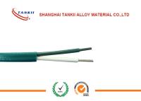 China AWG 24 K Type Thermocouple Extension Wire Positive Yellow Red Fiberglass Insulation 200C for sale