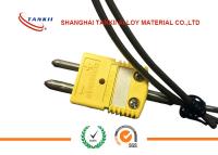 China K Type Thermocouple Standard Solid Pin Connector Yellow Green ANSI IEC 2 Pin Male Female for sale