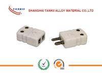 China Miniature White Type K Thermocouple Connector Male Female Plug 2 Pin for sale
