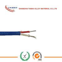 China ISO9001 High Temperature Fiberglass Insulated Thermocouple Wire Type K Red Yellow 260°C for sale