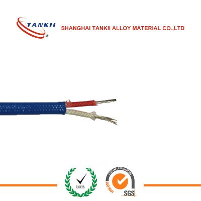 China ISO9001 High Temperature Fiberglass Insulated Thermocouple Wire Type K Red Yellow 260°C for sale