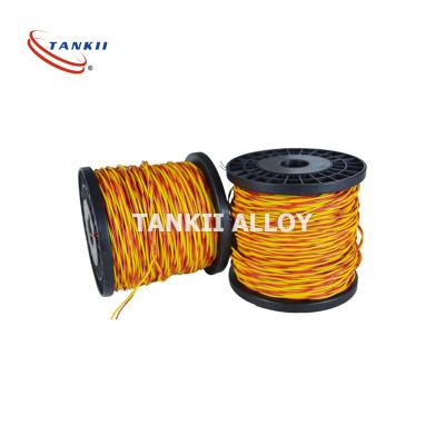China Fiberglass Insulation K Type Thermocouple Wire KX-GG 2x0.51mm 100m Spool High Temperature Cable for sale