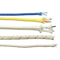 China 24AWG K Type Extension Thermocouple Cable G Class Fiberglass Insulation 400C for sale