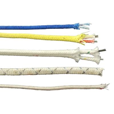China 24AWG K Type Extension Thermocouple Cable G Class Fiberglass Insulation 400C for sale