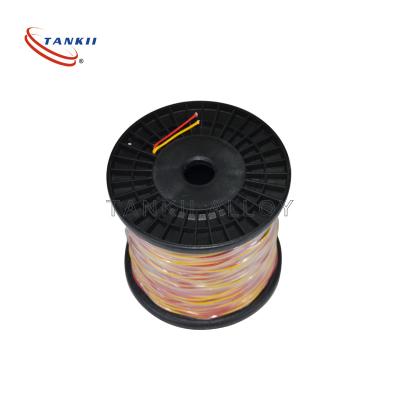 China 22SWG Glassfiber Insulated Type K Thermocouple Extension Cable Class 1 Accuracy 260°C for sale