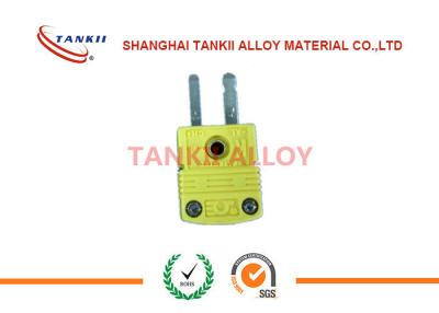 China ANSI Standard Miniature Thermocouple Connector Type J K R S B with Color Coded Body 2 Pin for sale