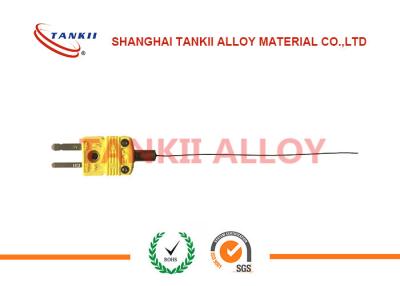 China PFA Insulated Superfine Thermocouple Bare Wire 0.1mm Type KX JX EX Blue Red for sale