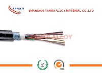 China FEP Insulated Thermocouple Cable Type K 1.5mm Drain Wire Yellow Red ANSI 96.1 for sale