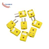China K Type Thermocouple Connector Yellow Two Flat Pin 149C for Semiconductor for sale