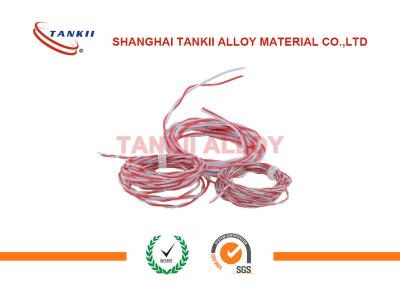 China J Type Thermocouple Extension Cable 2x1.5mm2 FEP Insulation Jacket White Red for sale