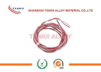 China SC Thermocouple Compensation Cable PTFE Insulation 2 Core AWG 20 Black Red for sale